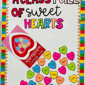 Valentine's Day Bulletin Board Letters - Etsy