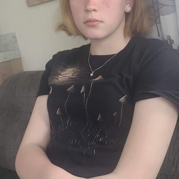 Spiderweb Handpainted W/ Bleach on a Black T-shirt, Spider Web Shirt ...