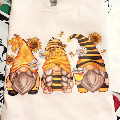 Bumble Bee Gnomes Png Sublimation Design Download, Hand Drawn Gnomes ...