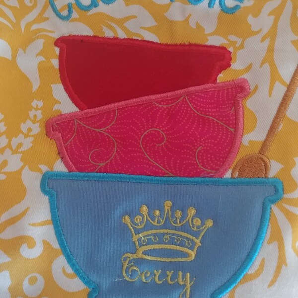 Mixing Bowls Applique Machine Embroidery Design-instant DOWNLOAD - Etsy