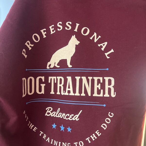 Balanced Dog Training Hoodie Back Print, Personalized Dog Trainer Gift ...