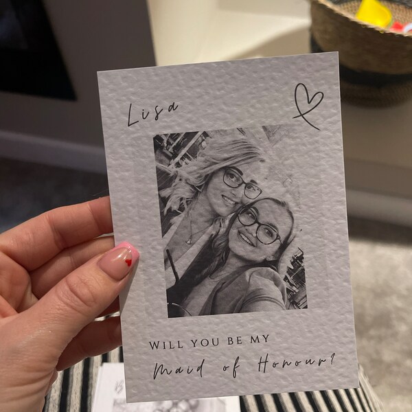 Personalised Wedding Proposal Card, Will You Walk Me Down the Aisle ...