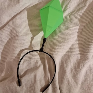 HUGE Sims LED Plumbob Headband / Life Size Light up Mood Plum Bob ...