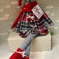 PDF E-Pattern 10 Primitive Raggedy Bunny Rabbit Country Folk Art Cloth ...