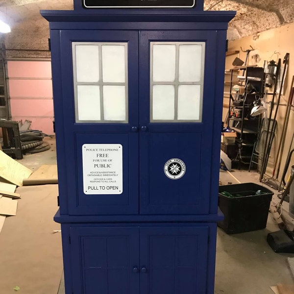 Police Telephone Box Sign - 12 Inch by 9 Inch Aluminum Police Public ...