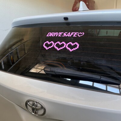 Pixel Drive Safe Vinyl Car Decal - Etsy