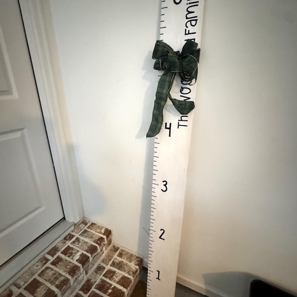 HAND PAINTED Growth Ruler, Growth Chart, Measuring Stick, Kid Ruler ...