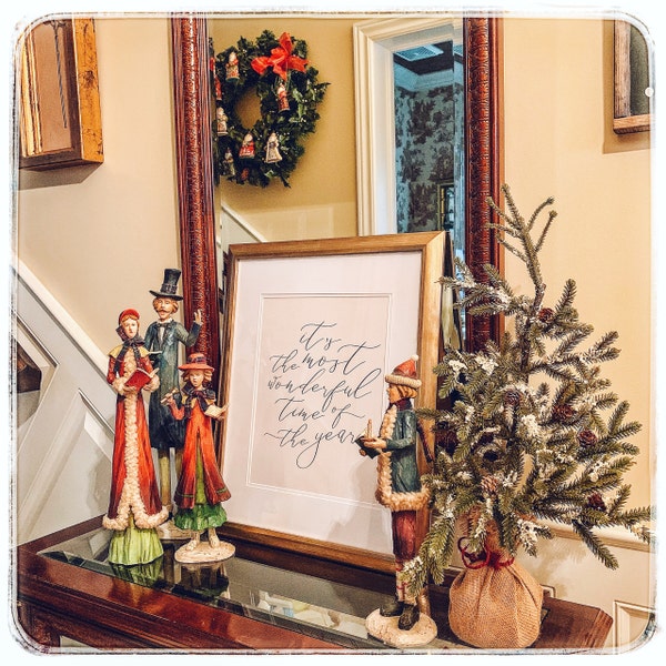 Christmas Decor, Its the Most Wonderful Time of the Year Print ...