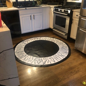 FLOORCLOTH Buttons Hand Painted Canvas Rug COUNTRY PRIMITIVE - Etsy