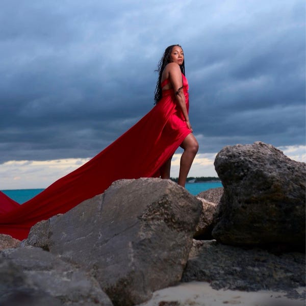 Red Flying Dress - Long Flying Dress for Photoshoot - Flyaway Dress ...