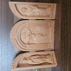 Portable Holy Family Religious Icon Prayer Altar Catholic Virgin Jesus ...