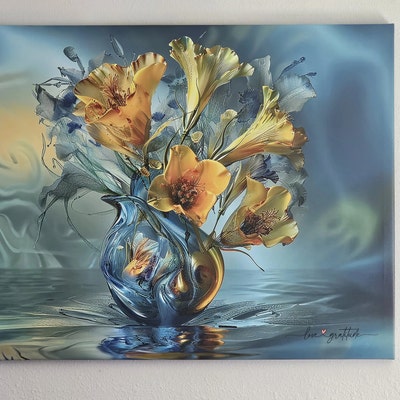 Ocean Roses Beautiful Abstract Art. an Enchanting Gift for Weddings ...