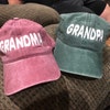Number 1 Grandpa/number 1 Grandma Letters Embroidered Washed Cotton Cap ...