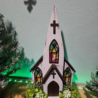 White Primitive Church - Etsy Canada