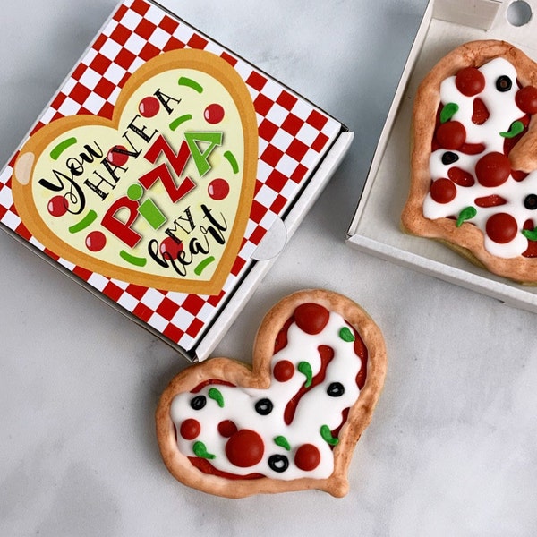 You Have A Pizza My Heart Valentine's Day Printable Tags - Etsy