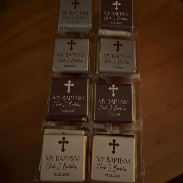 50 Pcs Baby Shower Chocolate, Personalized Baby Chocolate, New Born ...