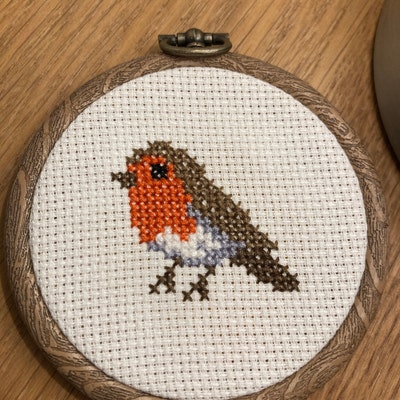 Robin Cross Stitch Kit Beginners Counted Cross Stitch Mini Kit DIY ...