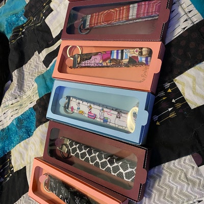 Wristlet Box SVG, Keychain Box SVG, Key Fob SVG, Wristlet Keychain Svg ...