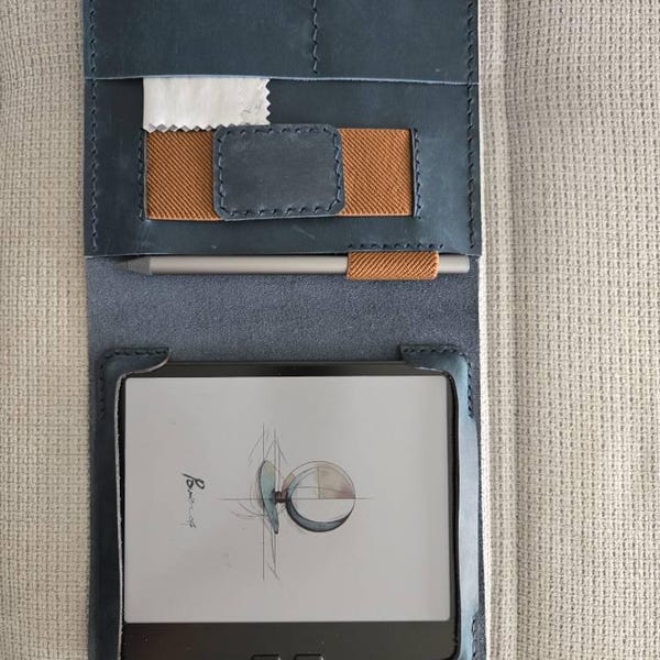 Personalized Leather ONYX BOOX Poke 5 Cover, Volta 4 Cover Prometheus 2 ...