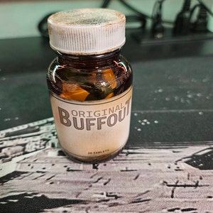 Fallout 4 Inspired Unofficial Weathered Buffout Glass Bottle Container ...