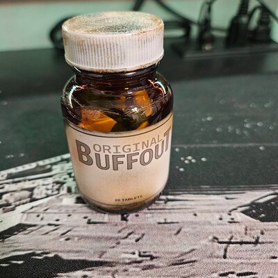 Fallout 4 Inspired Unofficial Weathered Buffout Glass Bottle Container ...