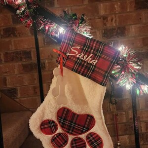 Santa Paws Santa Sack, Pet Santa Bag, Drawstring Sack , Delivery Bag ...