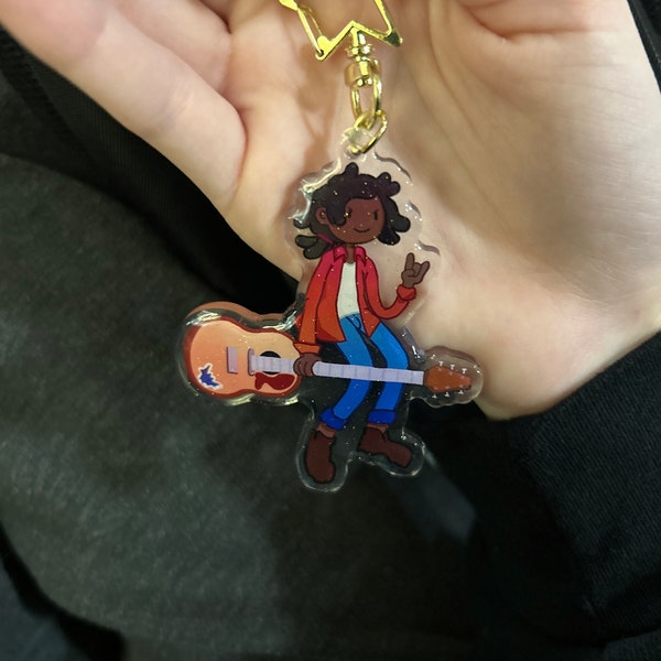 Fionna and Cake Keychain Adventure Time Glitter Keychains - Etsy