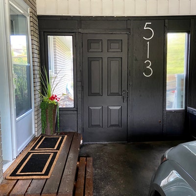 THIN MODERN White House Numbers, 8 Inch, 12 Inch, Front Door Numbers - Etsy