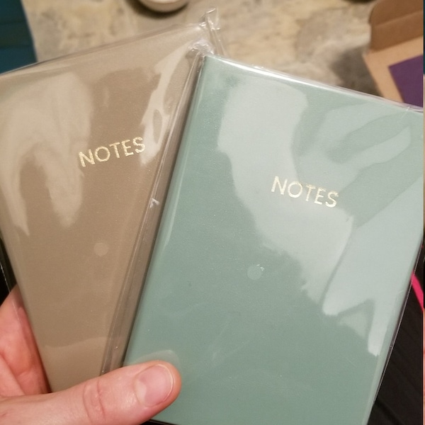 Pastel Soft Cover Notebook, Notepad PU Leather Cover, Portable Diary ...