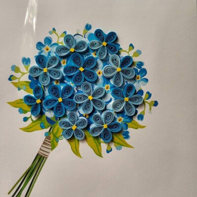 Fuchsia Quilling Greeting Card Quilling Cards Birthday - Etsy