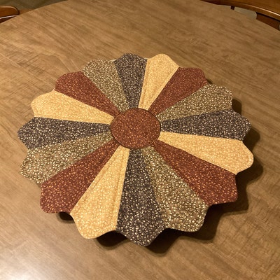 Fall Leaves Handmade 19.5-inch Table Topper Cotton Quilted - Etsy