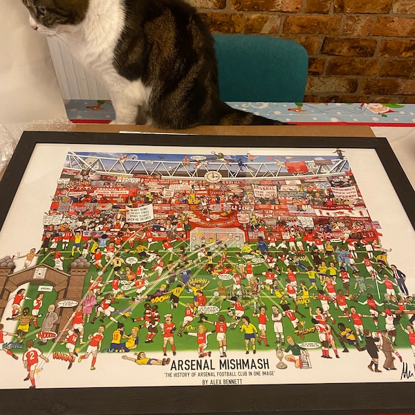 Arsenal Mishmash - the History of Arsenal Football Club in One Image - Etsy