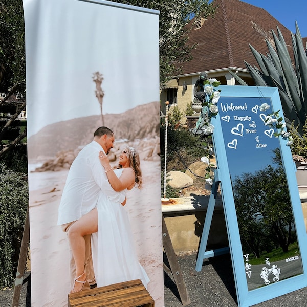 Custom Wedding Retractable Banner Stand INCLUDED With Full Color Print ...