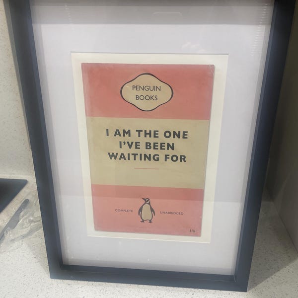 Custom Penguin Book Cover Poster | Personalised Vintage Book Print ...