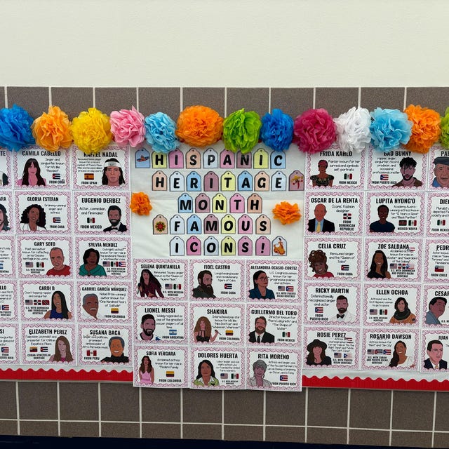 Hispanic Heritage Month Posters Set - 8 Motivational Latin People ...