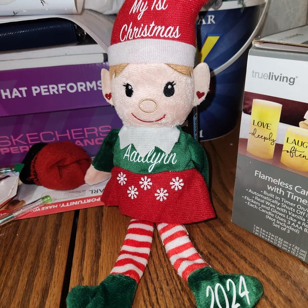 Personalized Christmas Elf, Stuffed Elf, Stocking Stuffer ...