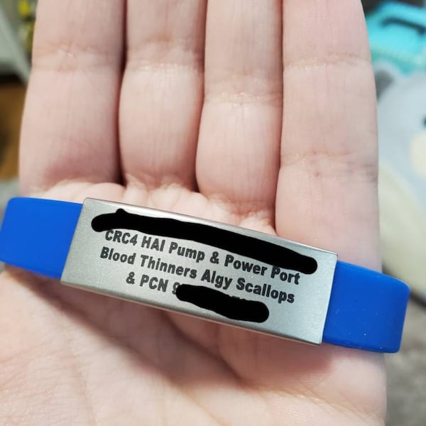 Stretch Alert ID Bracelet - Customized for Men, Women, Kids, Children ...