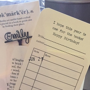 Birthday Card, Book Lovers, Library Card, Literary Book Lover Bookish ...