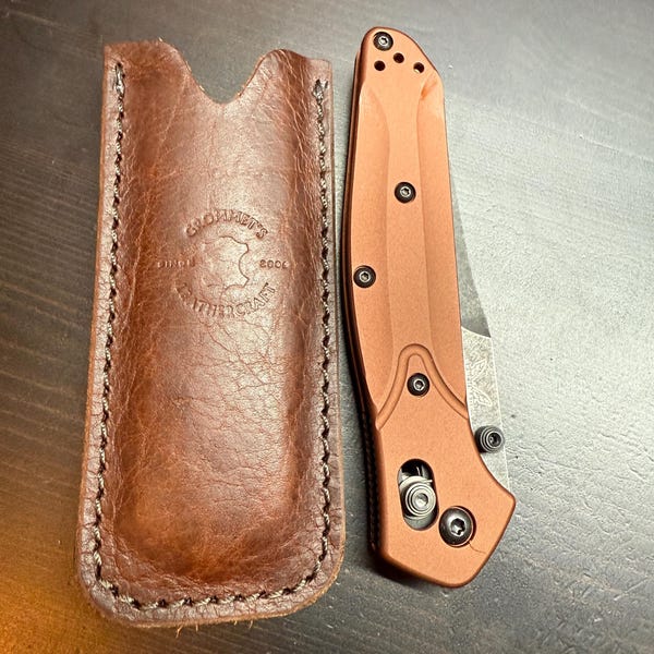 Leather Scout Sheath for the Benchmade Hidden Canyon Hunter - Etsy