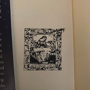Black Crow Ex Libris Stamp Bookplate Stamp Black Bird Stamp - Etsy