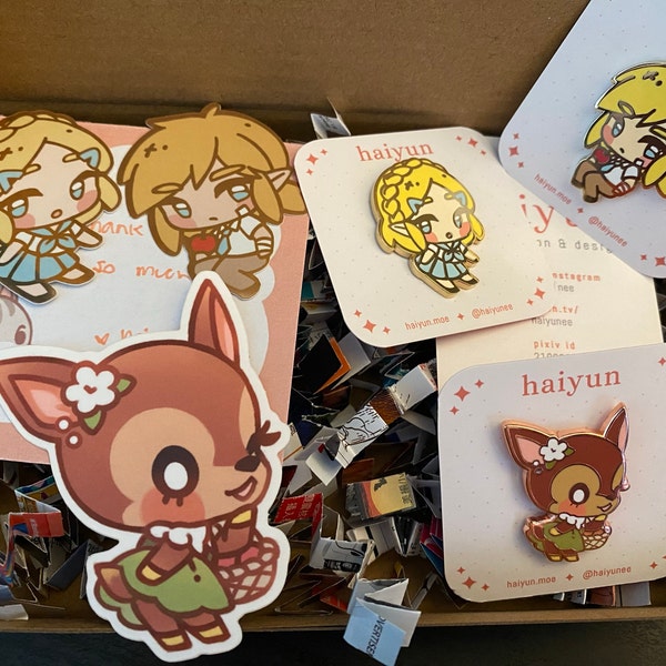 BOTW School Days Zelda & Link Hard Enamel Pins / Legend of Zelda ...