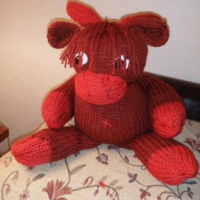 Farm Animals Pig Cow Horse Sheep Circular Knitting Machine Pattern ...