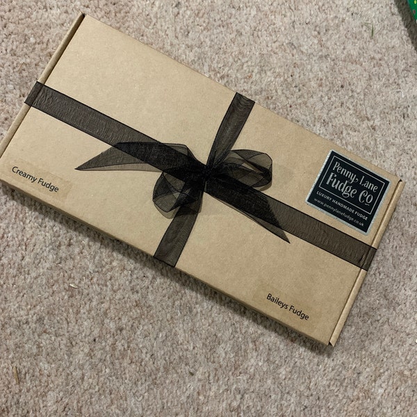 Medium Handmade Fudge Gift Box, (choose Any 2 Flavours) - Etsy UK