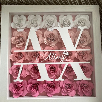 Flower Frame Personalized - Etsy