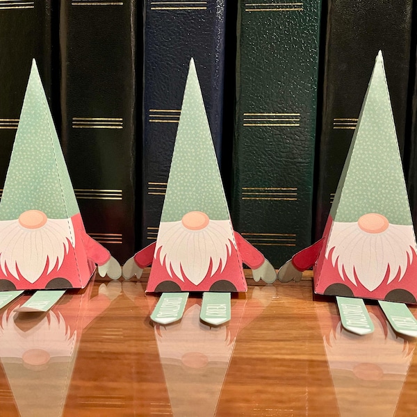 DIY Gnome Printable Christmas Box - Chocolate Gift Box - Candy Gift Box ...