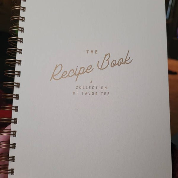 Retro Recipe Book - Recipe Book | Family Recipes | Keepsake Book ...