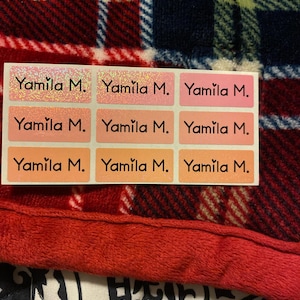 Personalized Name Stickers Kids Name Labels, Laptop Bottle Stickers ...