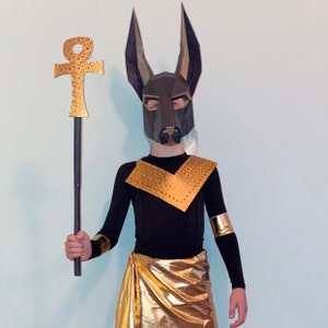 Anubis Mask / Jackal Mask DIY Paper Mask, Printable Template ...