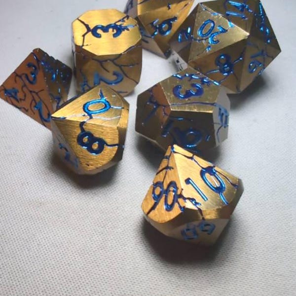 Arcane Fissure Metal Dnd Dice Set | for TTRPG Games Such as Dungeons ...