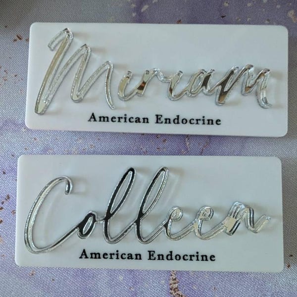 Custom Acrylic Name Badge Magnetic Name Badge Acrylic Name Plate ...